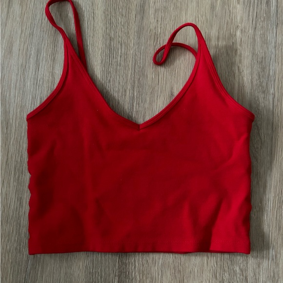 Aritzia | Tops | Aritzia Sunday Best Cropped Red Top | Poshmark